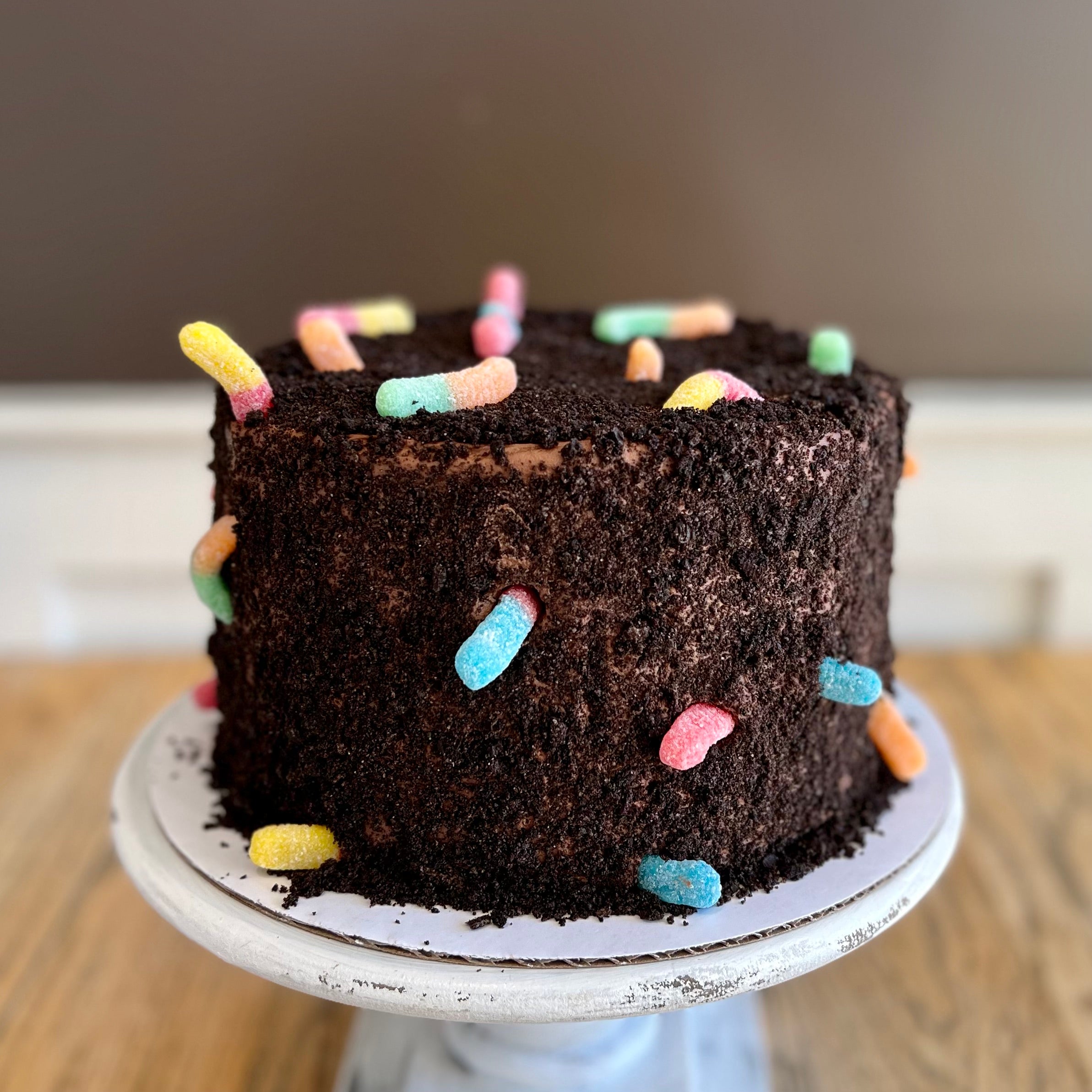 Dirt and Worms Cake | Gigi's Cupcakes